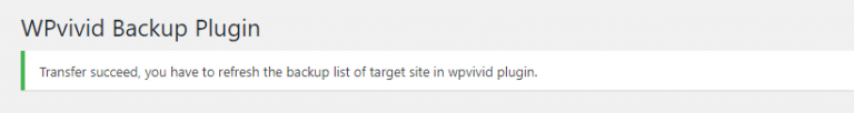 How-to: Transfer Your Site with Backup & Migration Free | WPvivid Plugins Documentation
