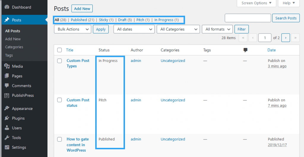How To Create Custom Post Statuses In Wordpress To Track Your Workflow Wpvivid